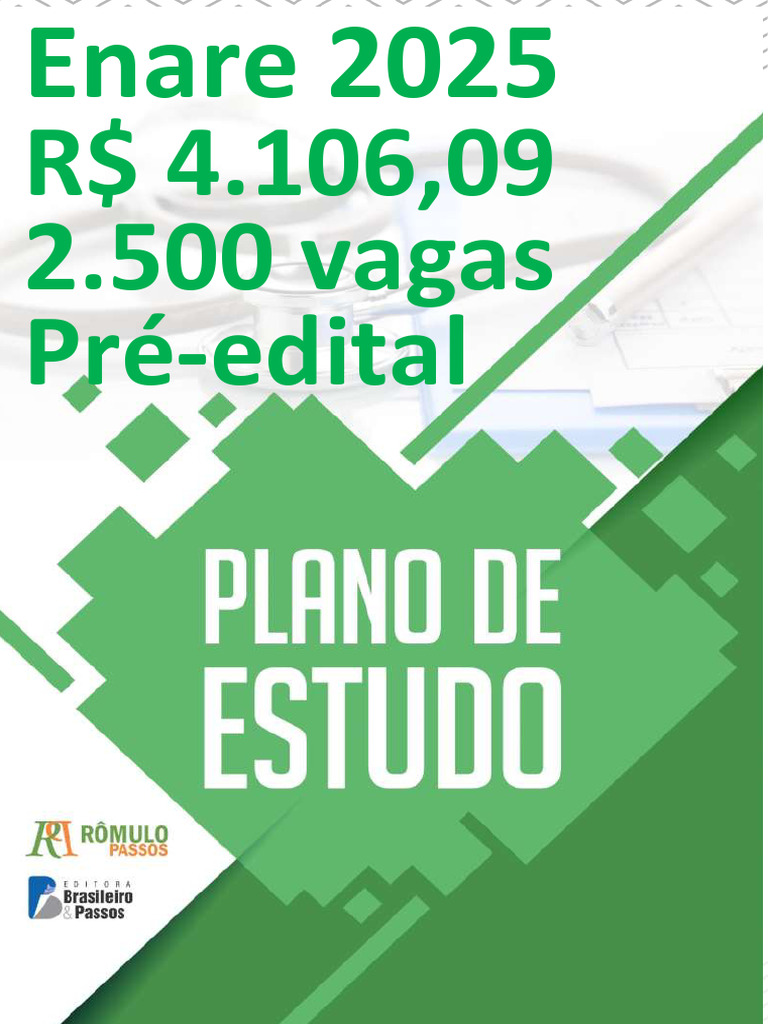 Plano de Estudo Enare 2025 Pré-Edital | PDF | Enfermedades y trastornos ...