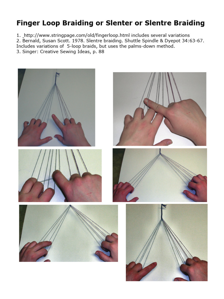 FingerLoop Braiding Photos | PDF
