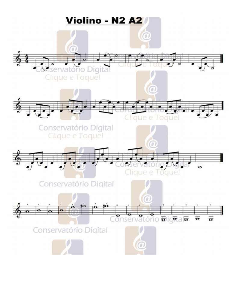Exercicios Violino N2A2 | PDF