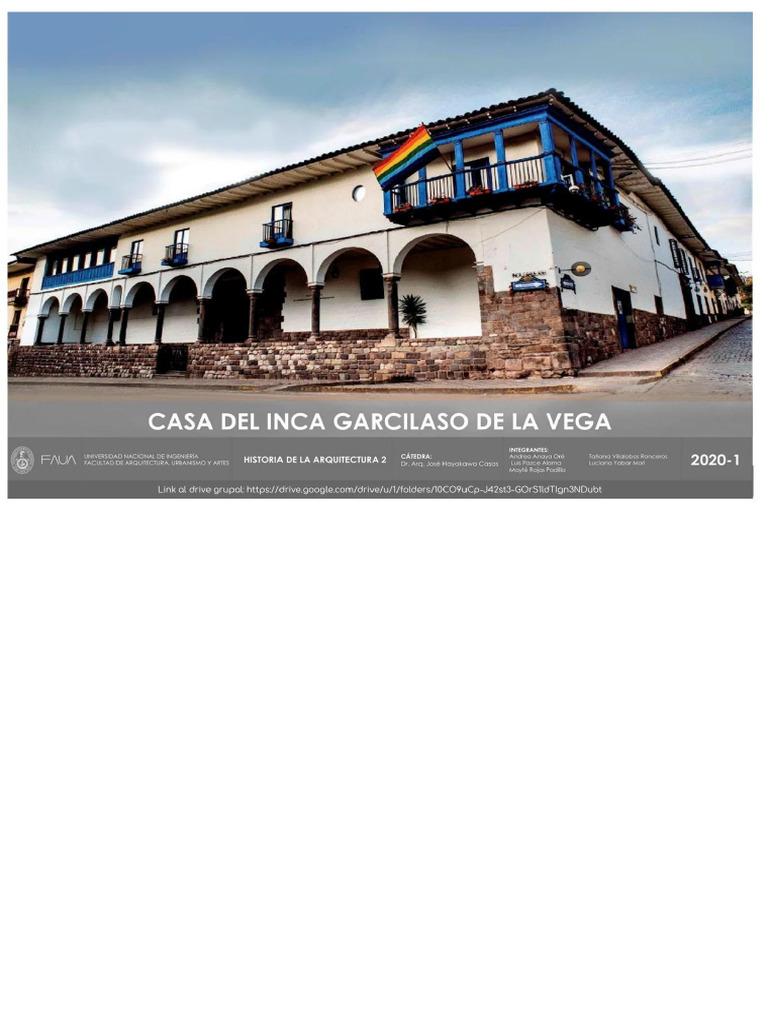 Casa Inka Garcilazo de La Vega | PDF