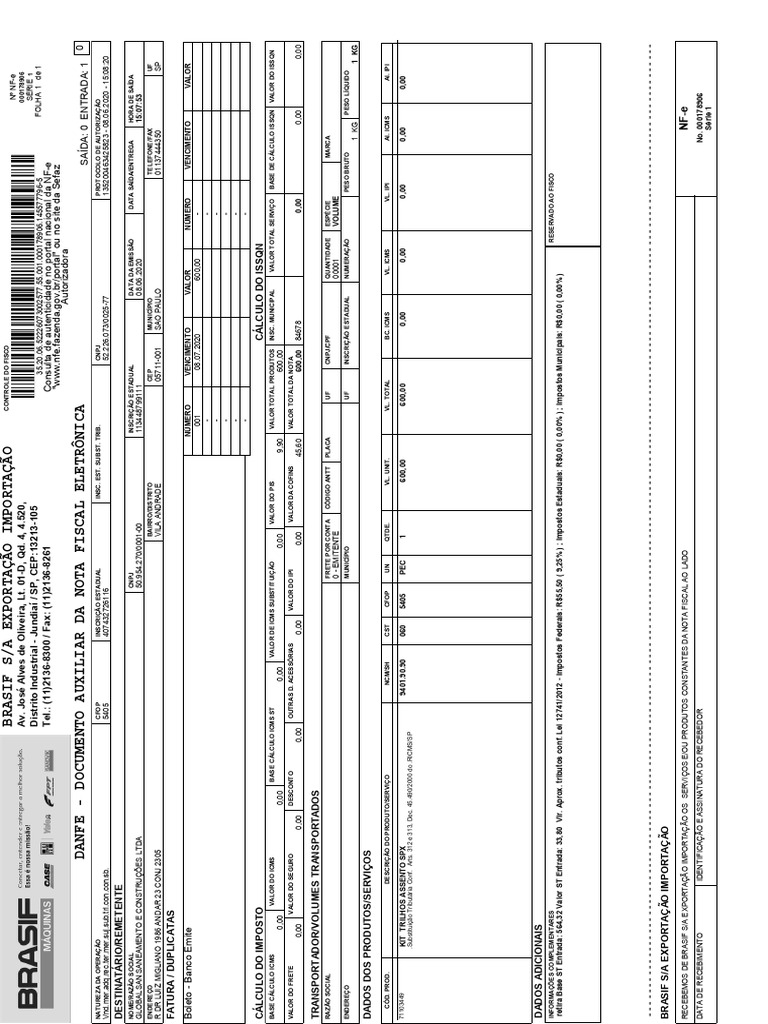 178906-1 BRASIF Kit Trilhos Banco M 71103449 | PDF