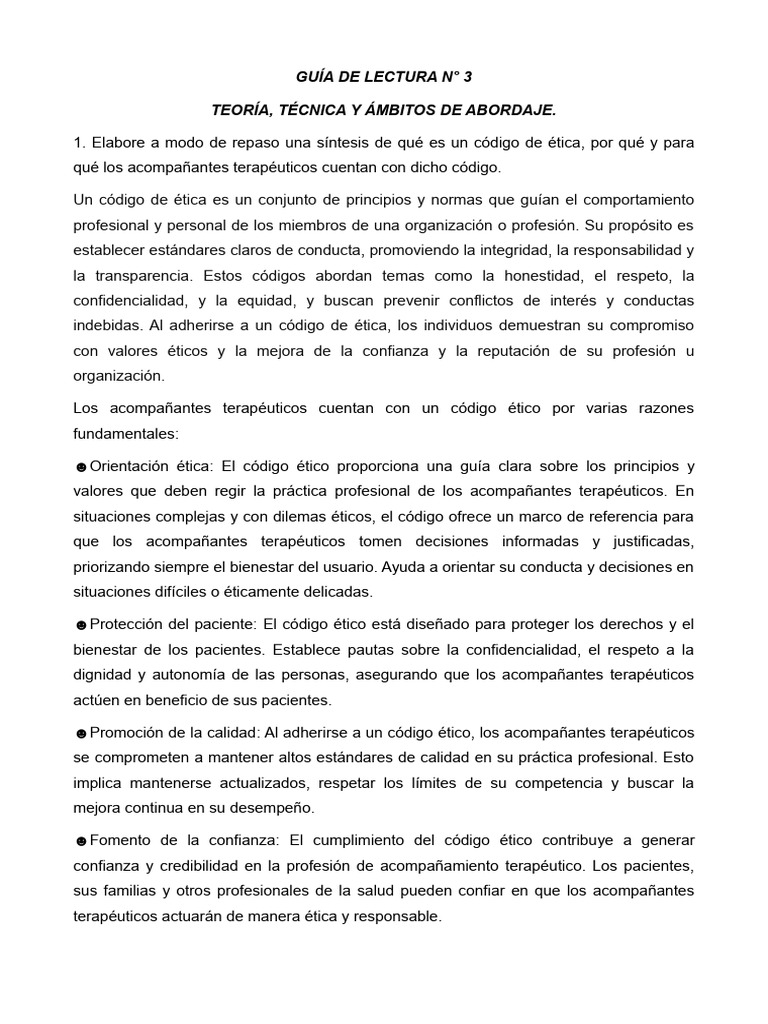 Guía de Lectura 3 | PDF