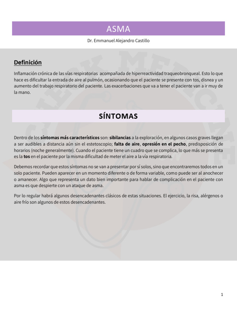 Farmacología Del Asma | PDF