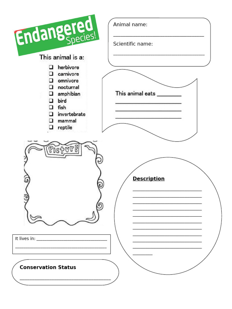 Endangered Animals Fact File | PDF