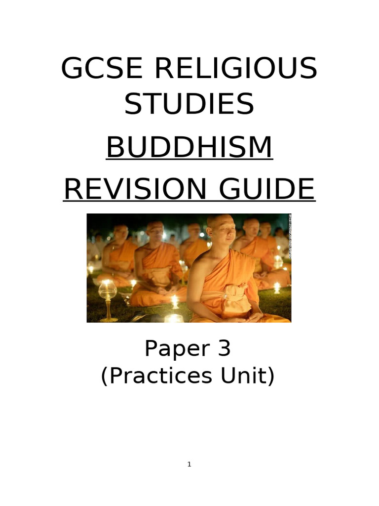 Buddhism Practices Revision Guide | PDF