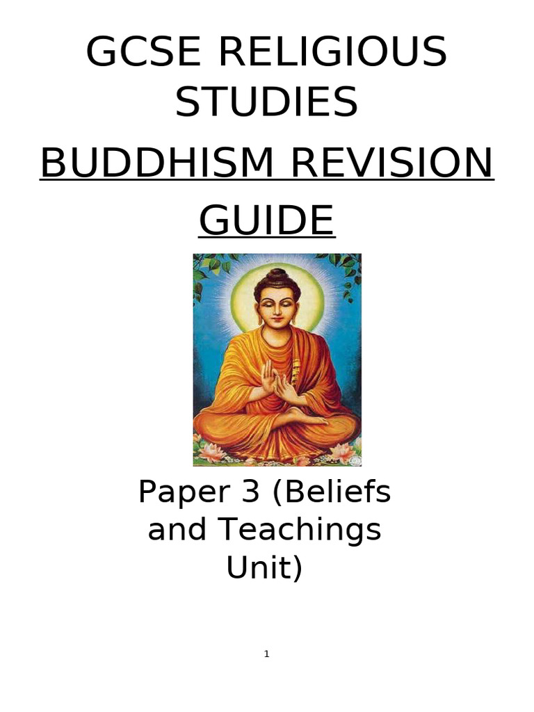 Buddhism Beliefs and Teachings Revision Guide | PDF