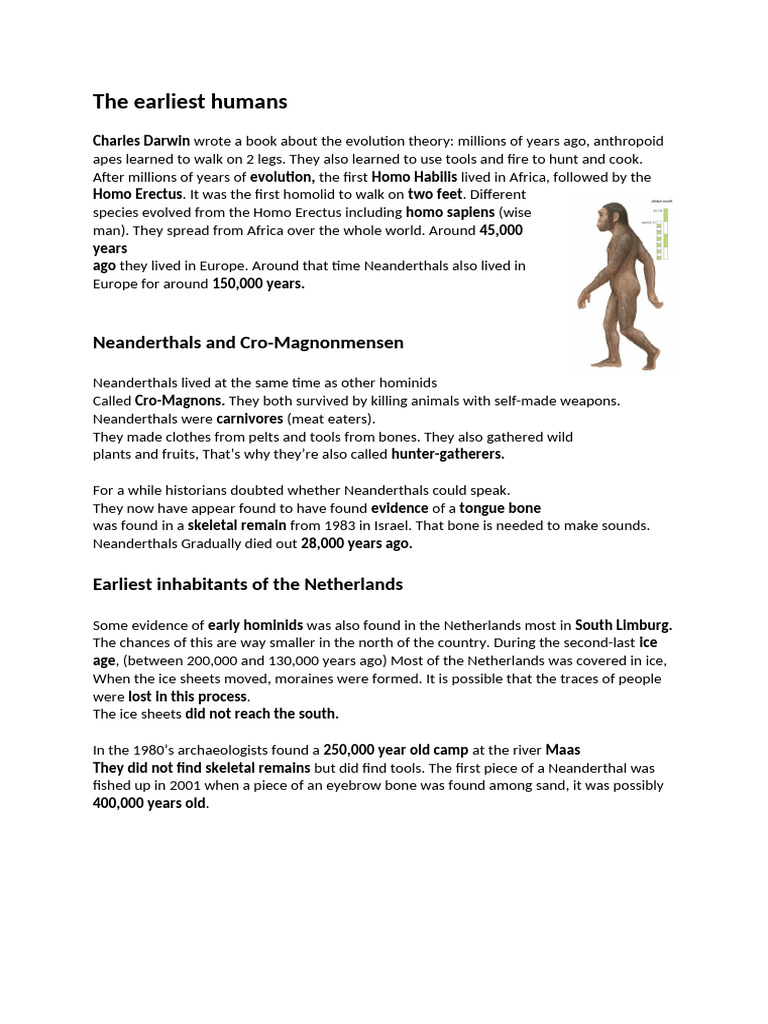 The Earliest Humans | PDF