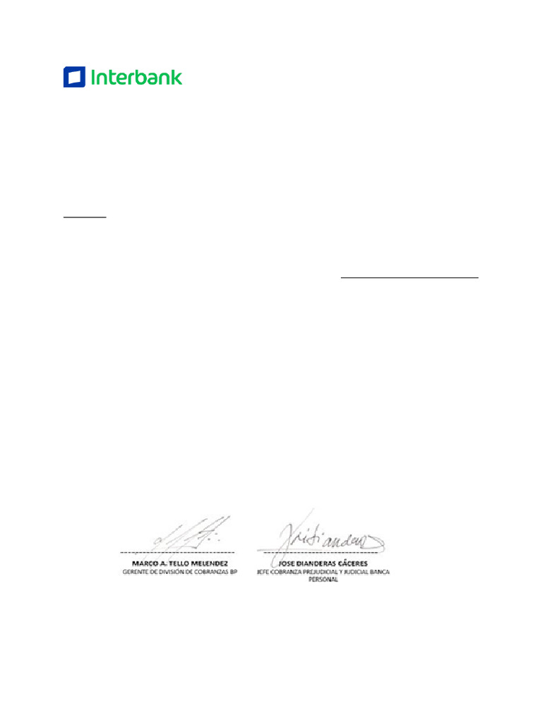 Certificado de No Adeudo - Interbank | PDF