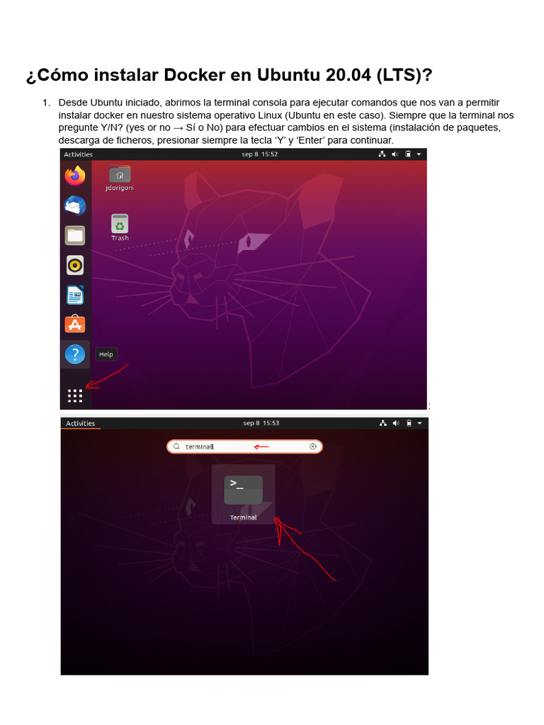 Guía Instalación de Docker y Docker Compose en Ubuntu - V2 | PDF