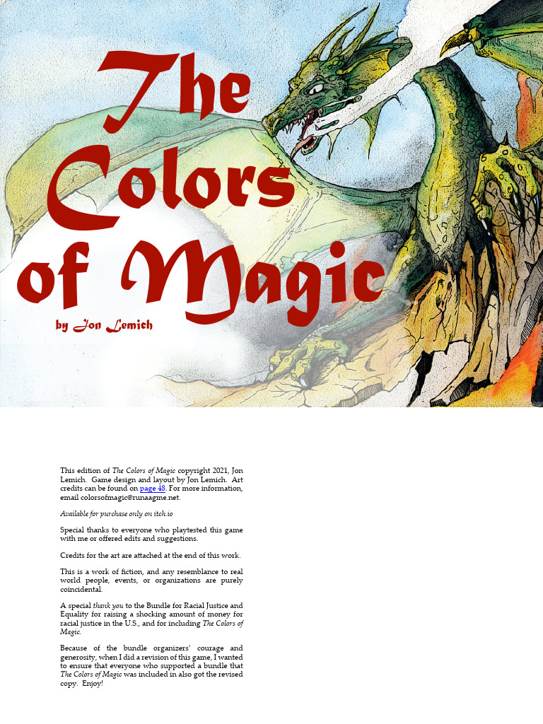 The Colors of Magic - Revised Edition | PDF