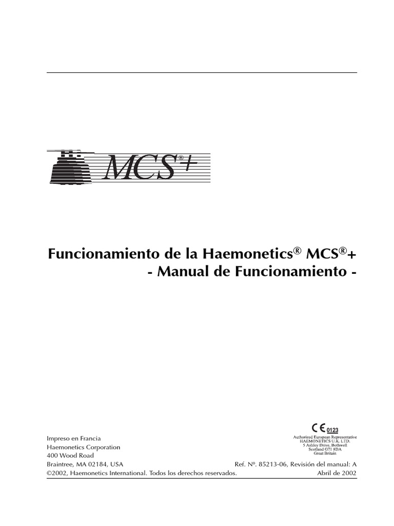 Manual Usuario MCS+ Europea | PDF