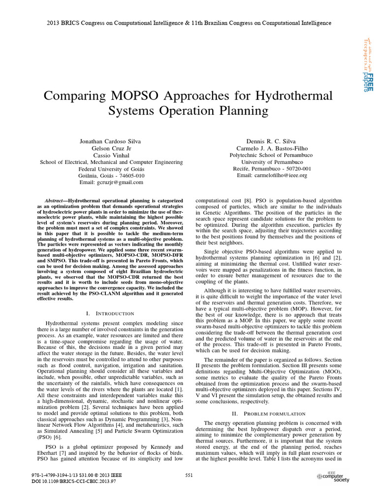 10.1109-BRICS-CCI-CBIC.2013.97-Comparing MOPSO Approaches For Hydrothermal Systems Operation ...
