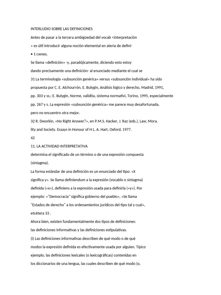 Interludio Sobre Las Definiciones | PDF