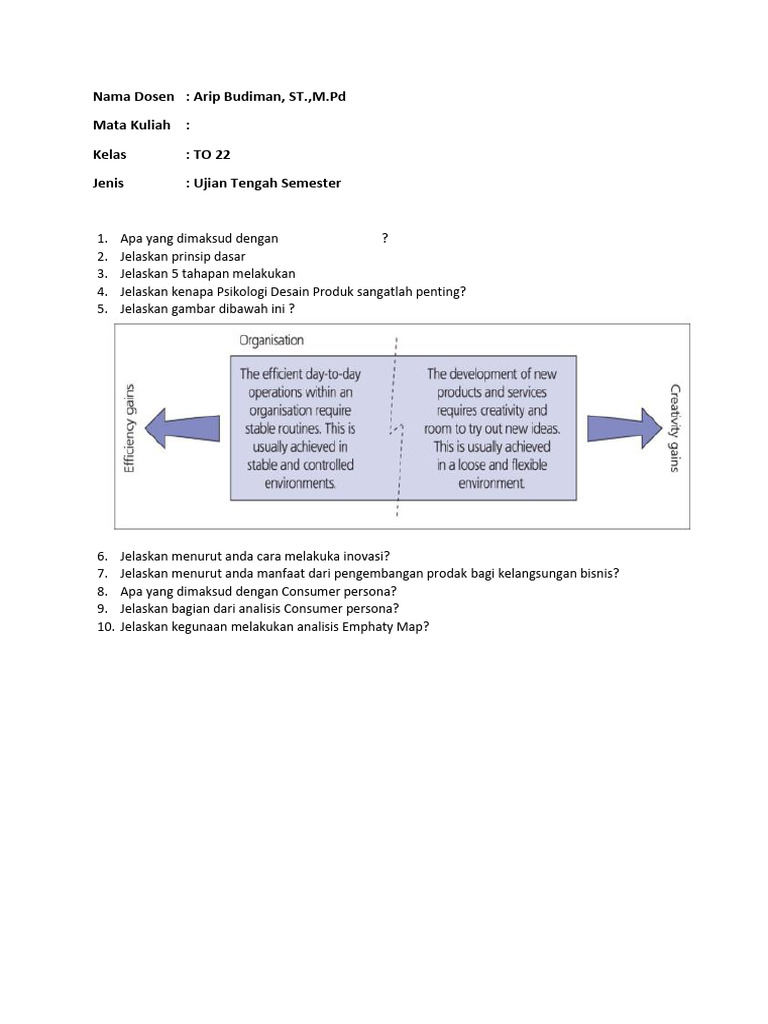 UTS Design Thinking TO 22 | PDF