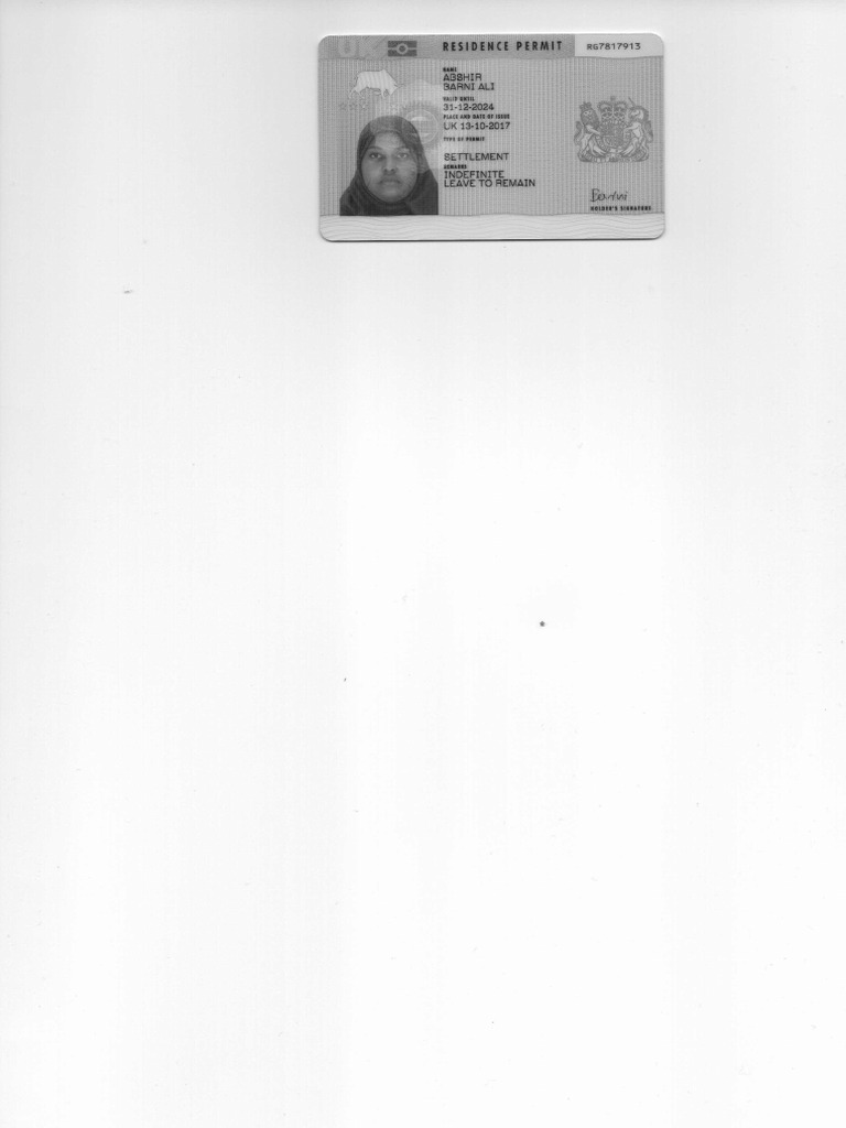 Residence Permit | PDF