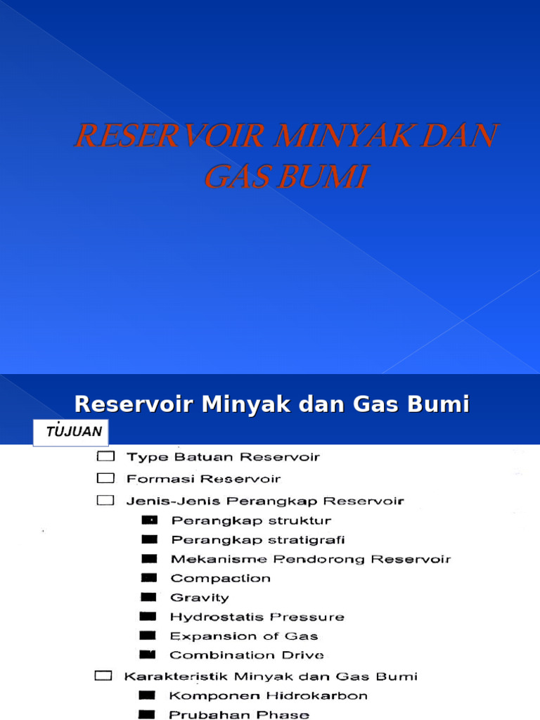 2 Reservoir Minyak Dan Gas Bumi | PDF