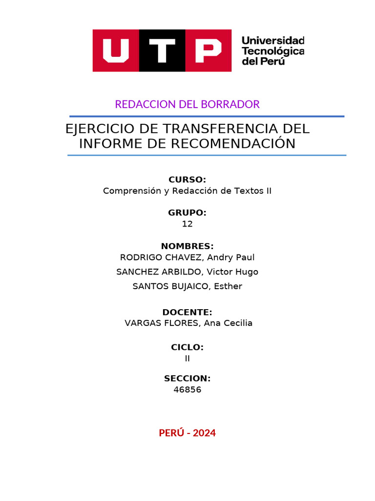 Redaccion Del Borrador Semana 5 | PDF | Business | Servicio al Cliente