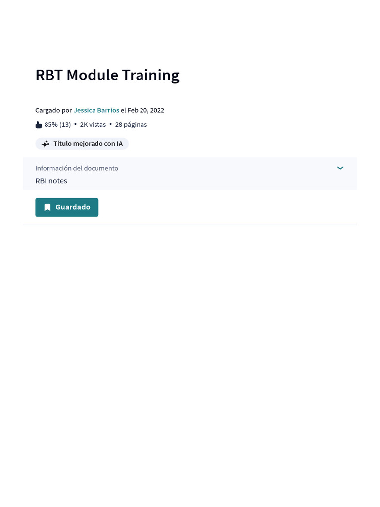 RBT Module Training - PDF - Classical Conditioning - Reinforcement | PDF