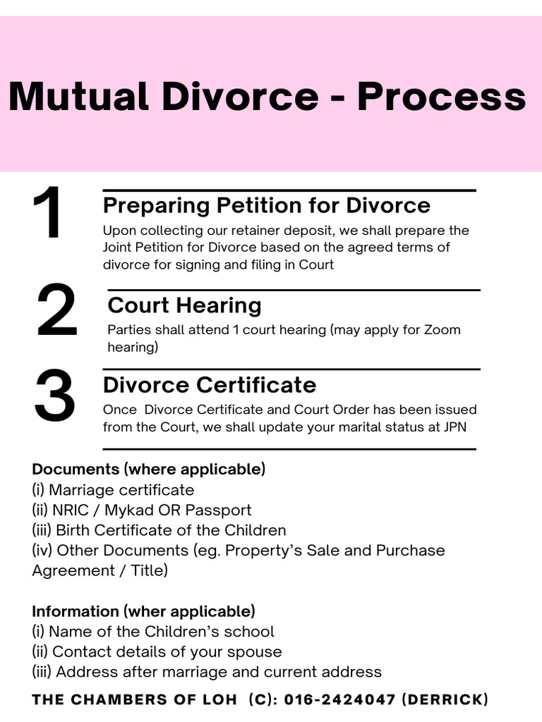 Divorce Flowchart 离婚流程 | PDF