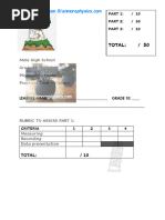 Physical Science Grade 10 Practicals | PDF | Boiling | Water