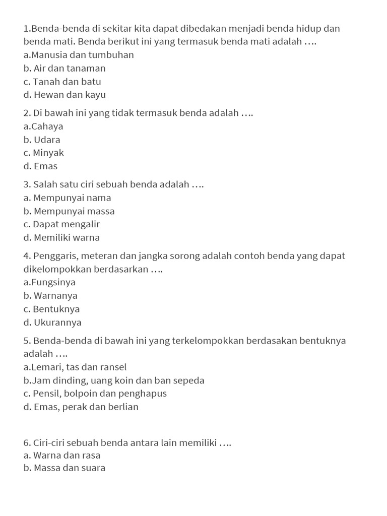 PH Tema 3 Bahasa Indonesia | PDF