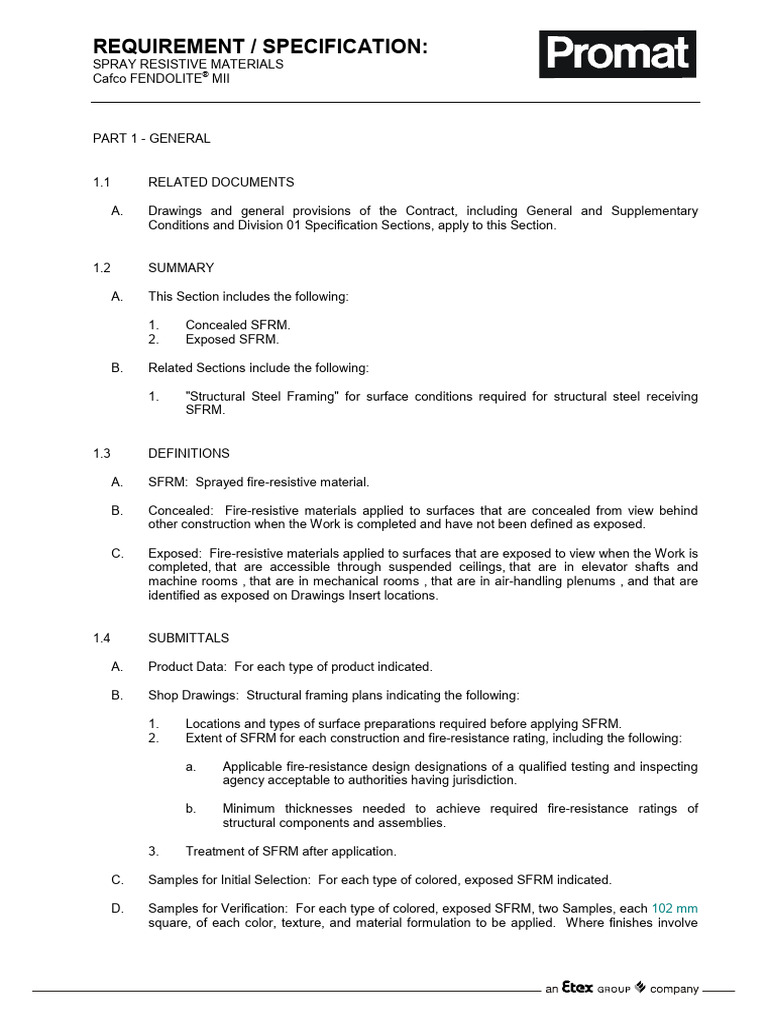 Fendolite MII Specification | PDF