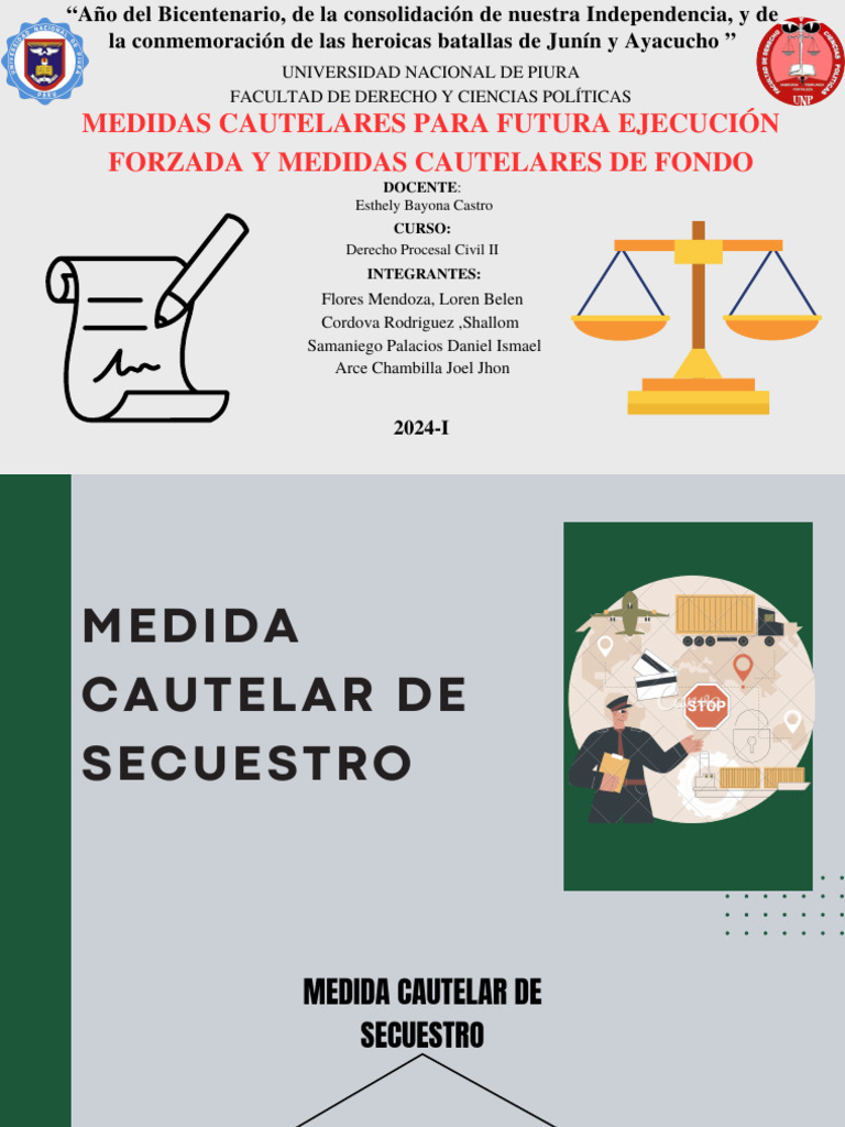 Medida Cautelar de Secuestro y Medidas Cautelares de Fondo - 20240828 ...