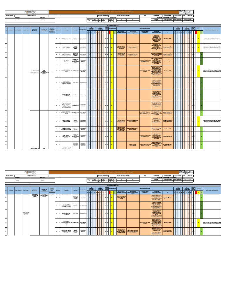 TD-HS-01.1.PE Identificación y Eval. de Riesgos en El Contrato - IPERC | PDF