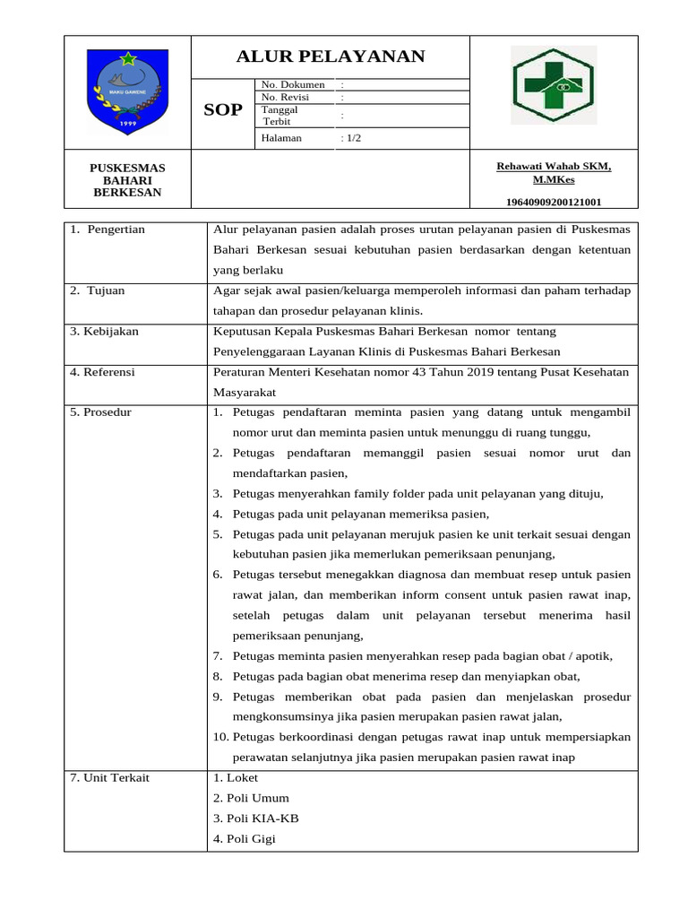 Sop Alur Pelayanan | PDF