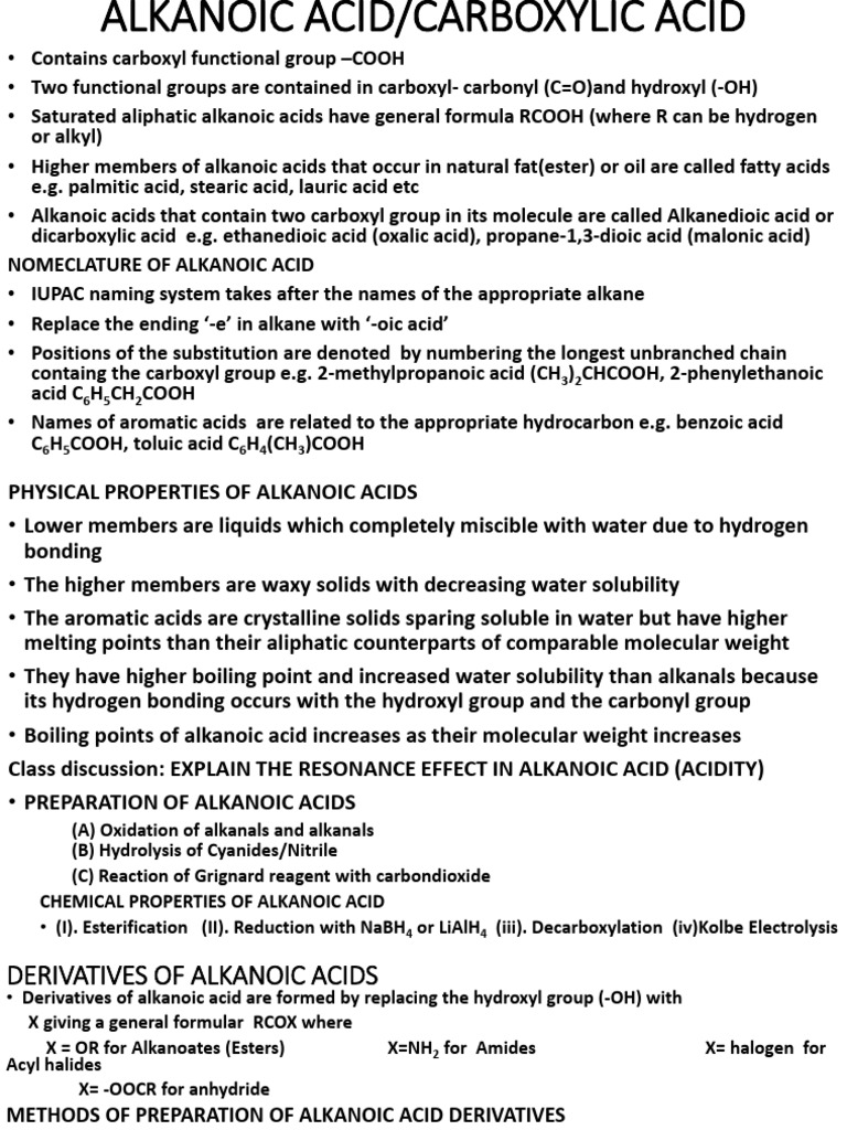 Dr-Arawande-ALKANOIC-ACIDCARBOXYLIC-ACIDOER1743301 2 | PDF | Carboxylic ...