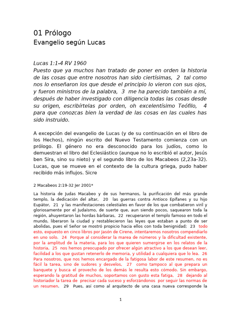 01 Evangelion de Lucas - Prologo | PDF