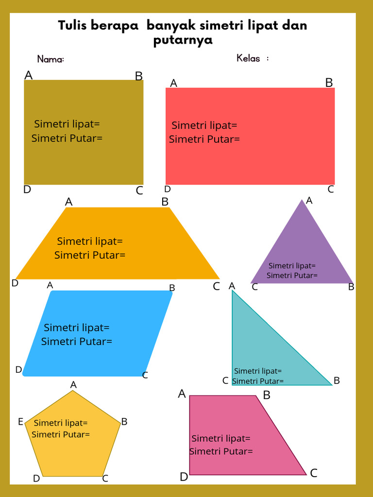LKPD Simetri Lipat Dan Putar | PDF