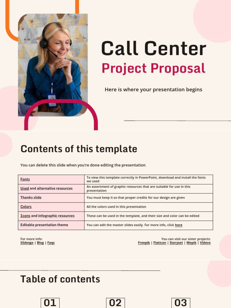 Call Center Project Proposal by Slidesgo | PDF | Expense | Software Testing