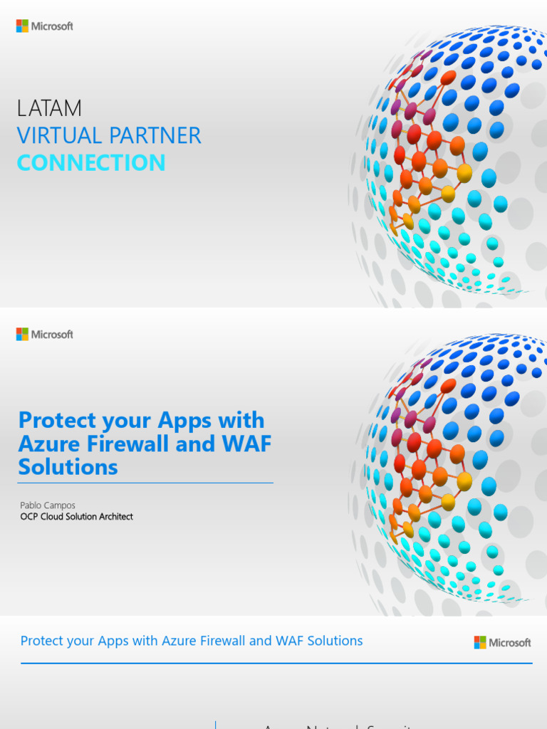 Azure Network Security - WAF and Firewall Solutions - Cleaned | PDF