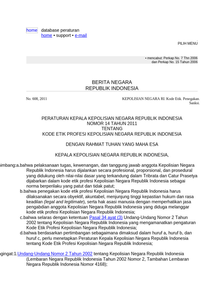 Kode Etik Polisi | PDF