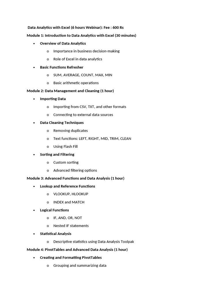 Course Content | PDF