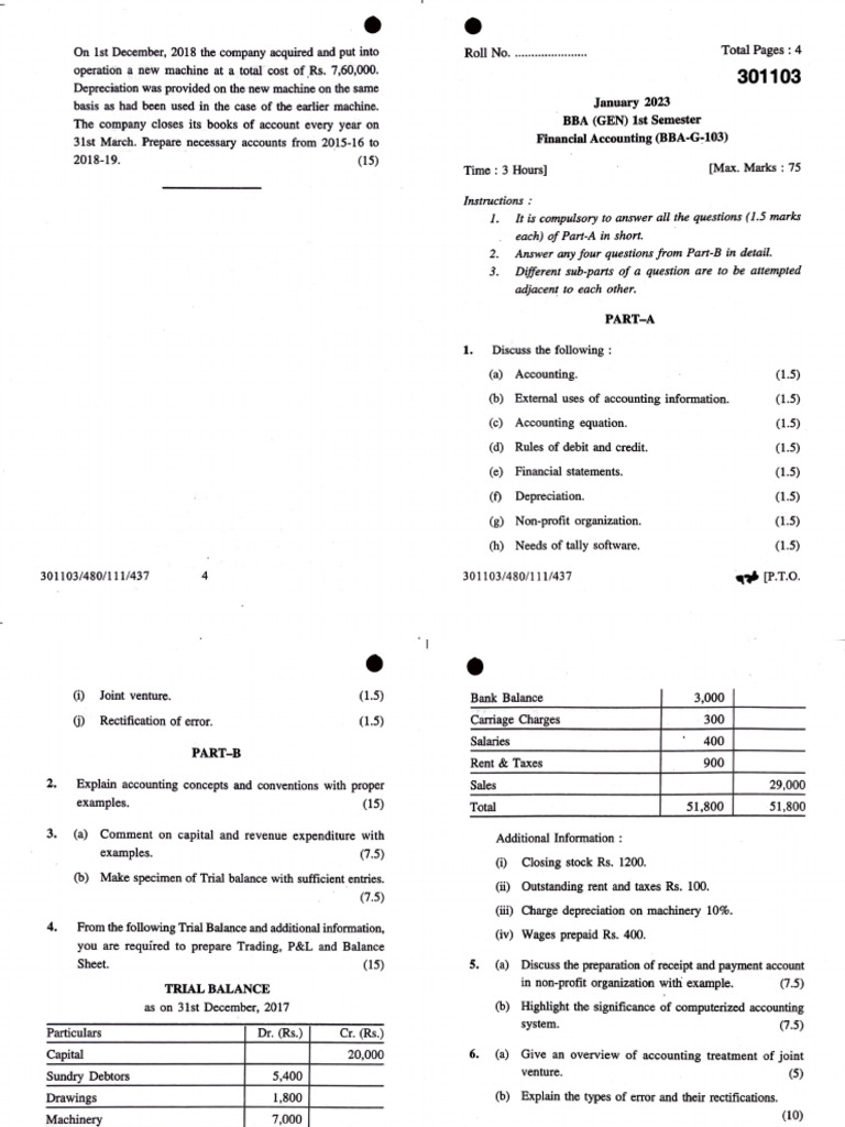 Bba G 103 Fin Acc Dec 2022 | PDF