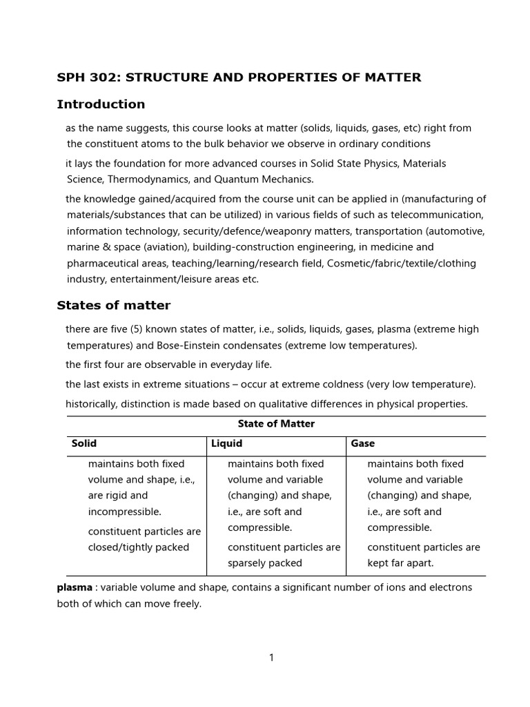sph302 LectureNOTES | PDF