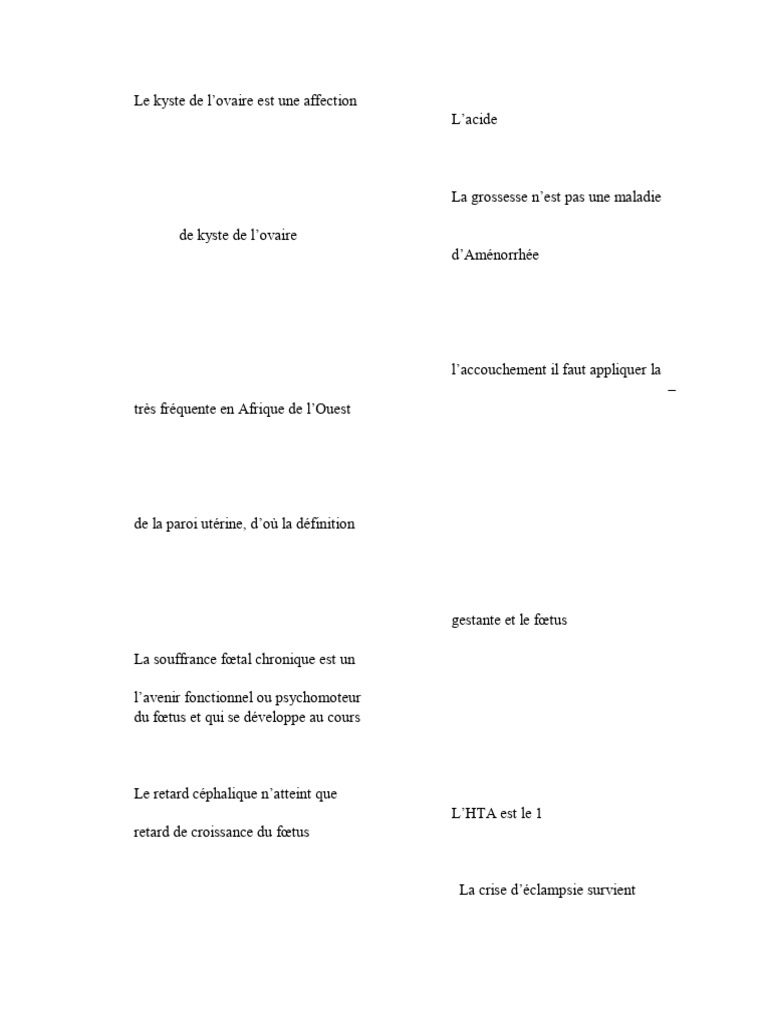 Sujet de Gyneco L2 2010 | PDF