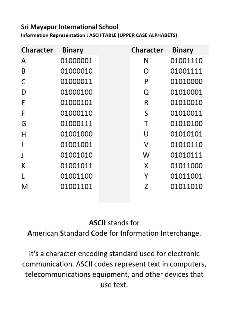 ASCII Code | PDF