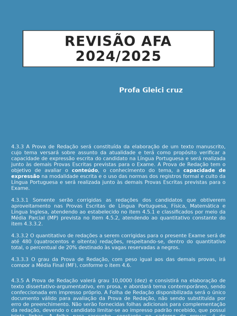 Revisão Afa | PDF