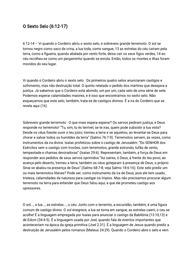 O Sexto Selo 6 12 17 | PDF