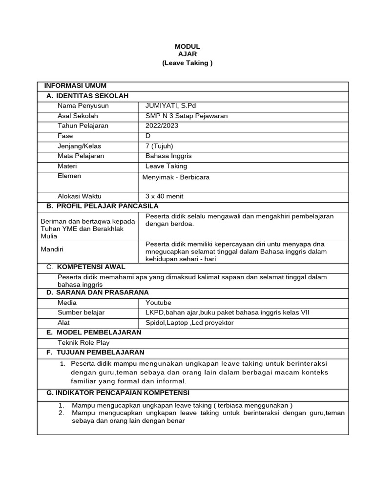 7.2 LEAVE TAKING | PDF