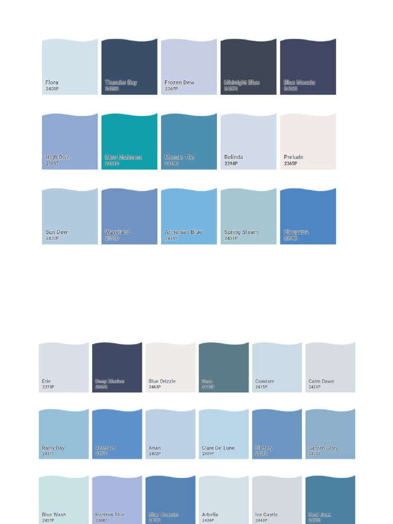 Blues 2 Color Chart | PDF