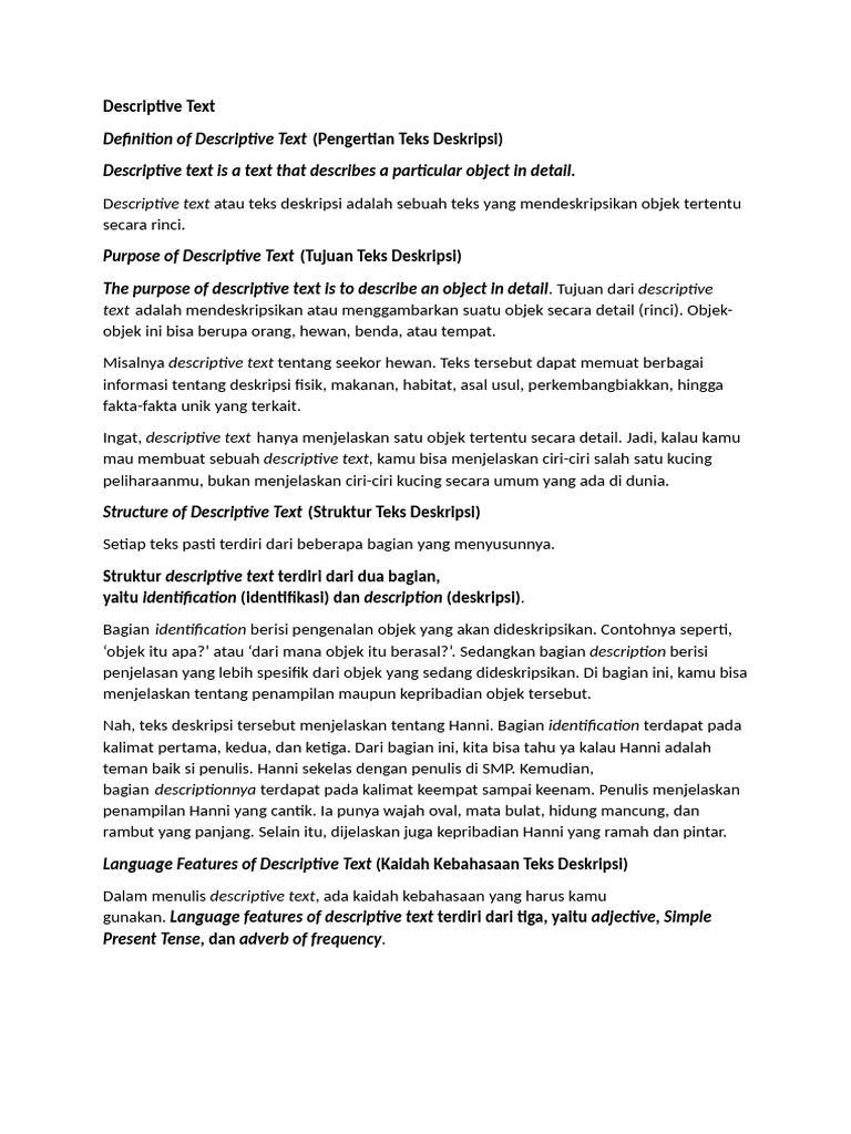 Descriptive Text | PDF