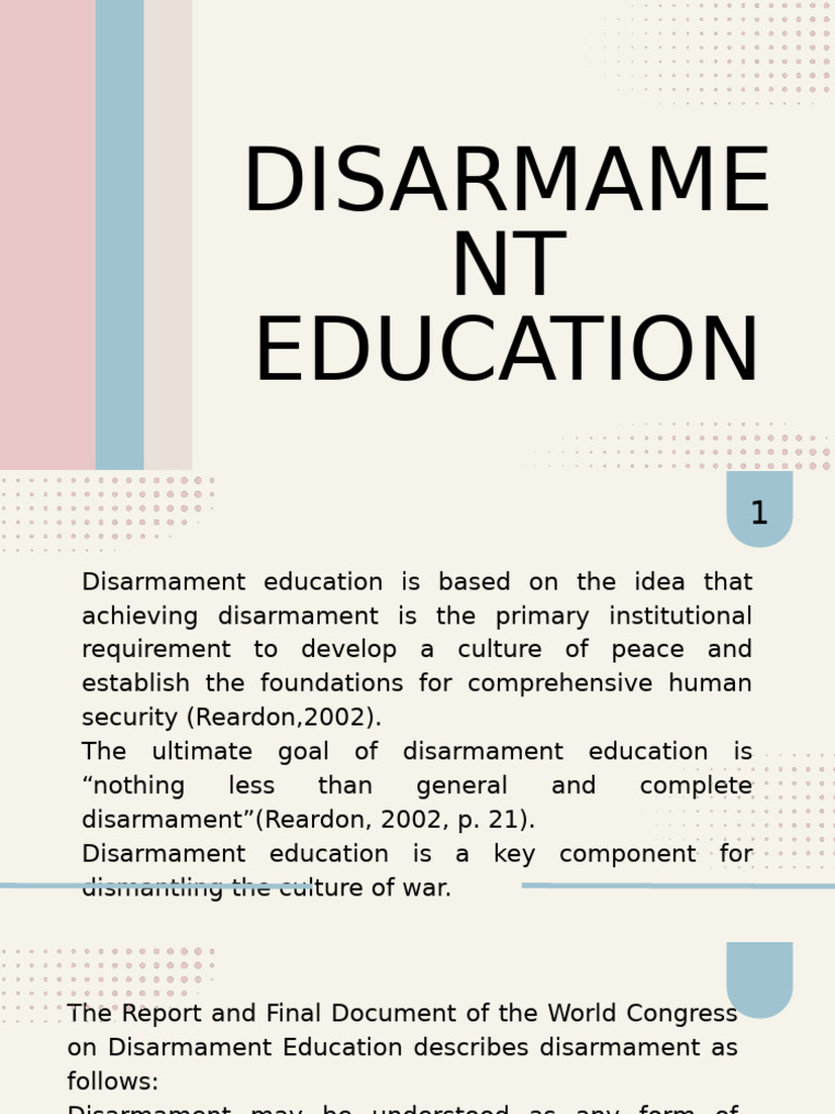 Disarmament | PDF