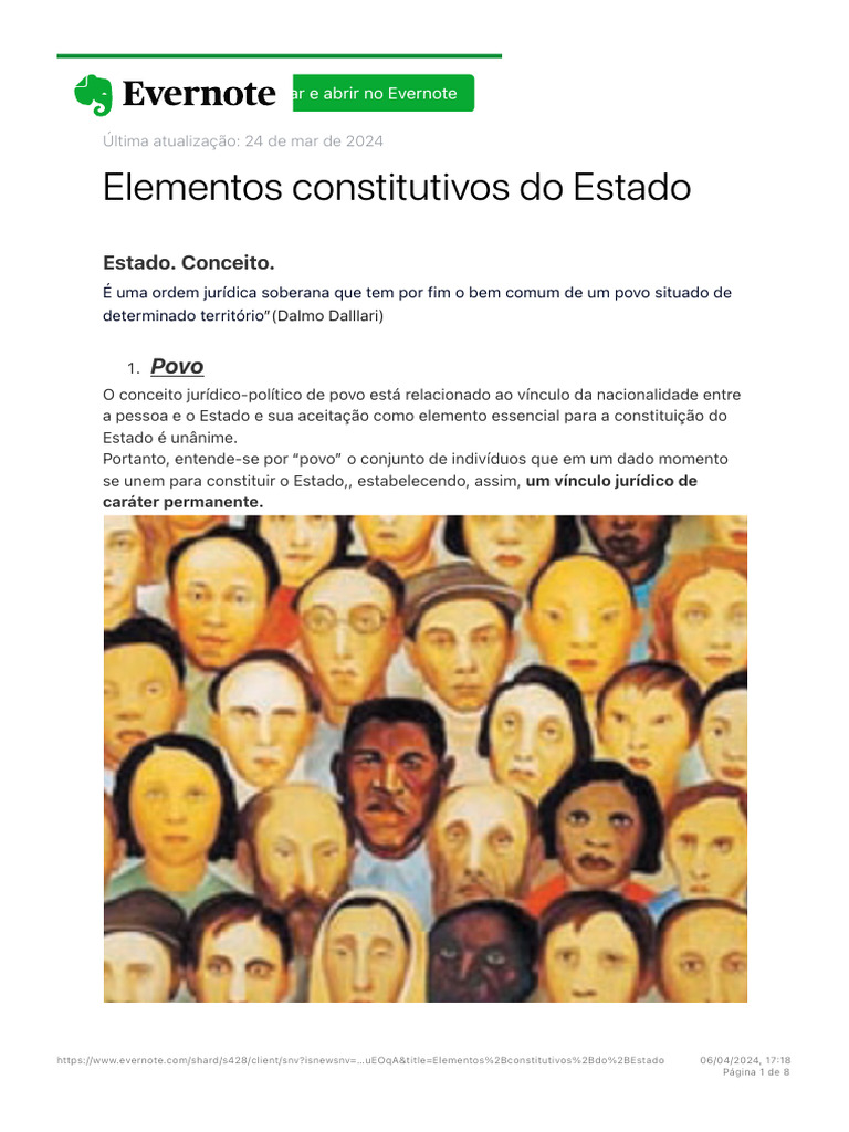 Elementos Constitutivos Do Estado 2 | PDF