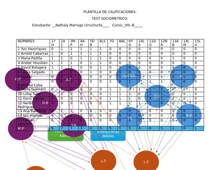 Plantilla Sociometrica TODO | PDF