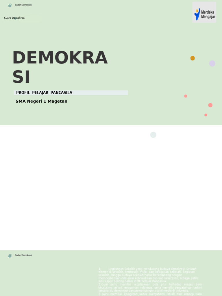 Modul Ajar P5 Suara Demokrasi | PDF