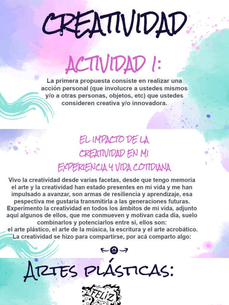 Creatividad Actividad 1 | PDF